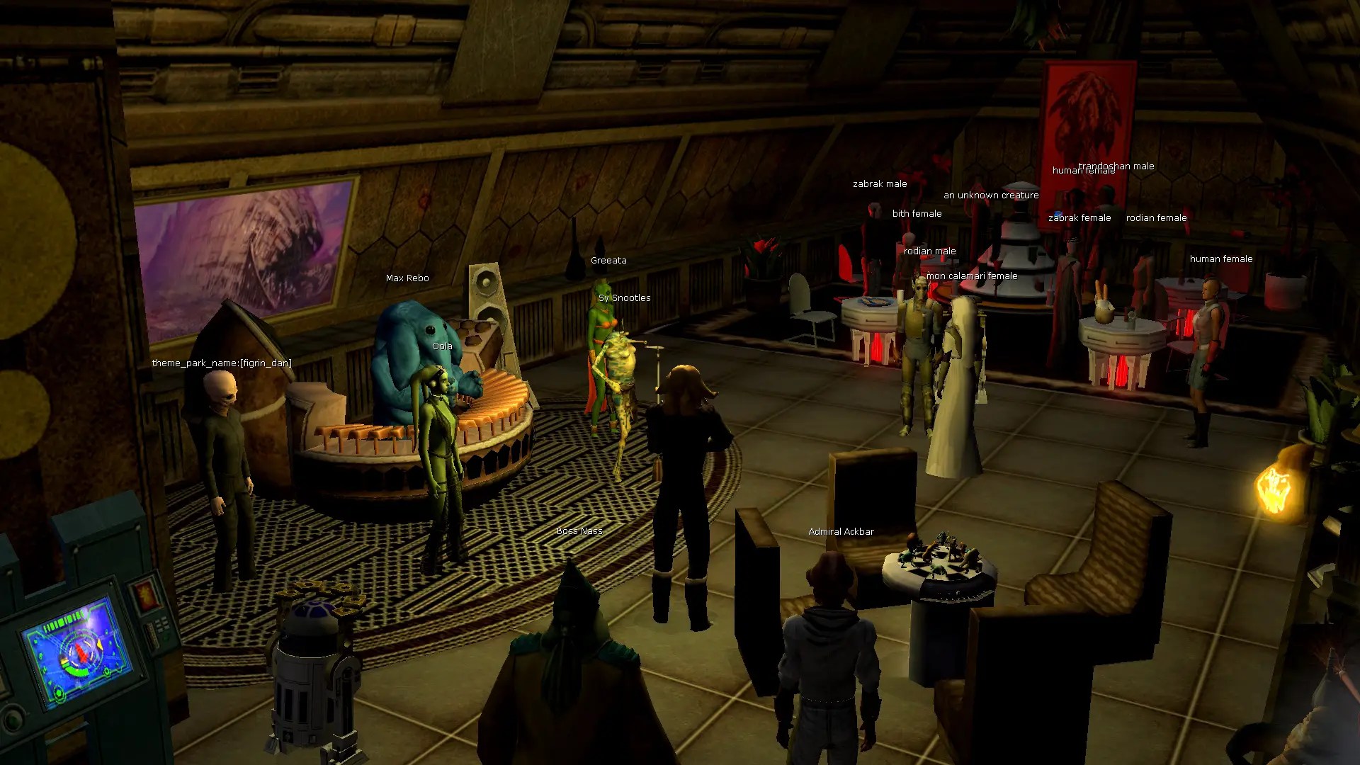 Halloween event on Star Wars Galaxies Sunrunner II server. – MMO Folklorist